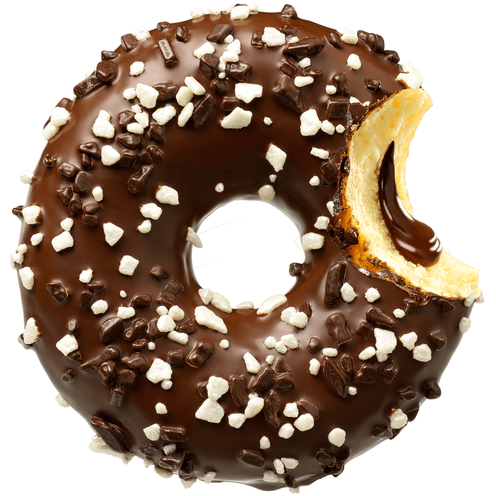 Donut Belgian chocolate filling & top