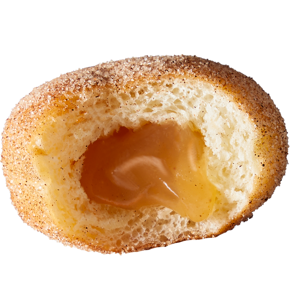 Mini beignet apple filling & cinnamon sugar